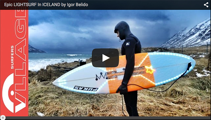 Surfing in Iceland